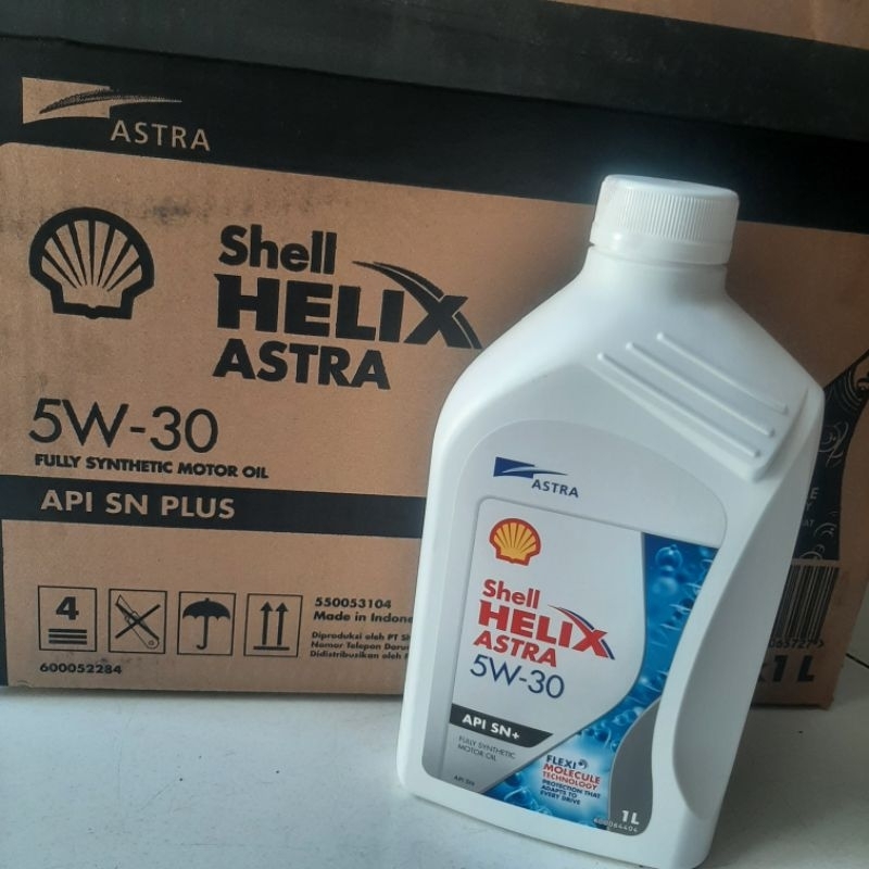 Jual Oli Mesin Mobil Shell Helix 5W-30 API SN+ | SHELL ASTRA 1 Liter ...