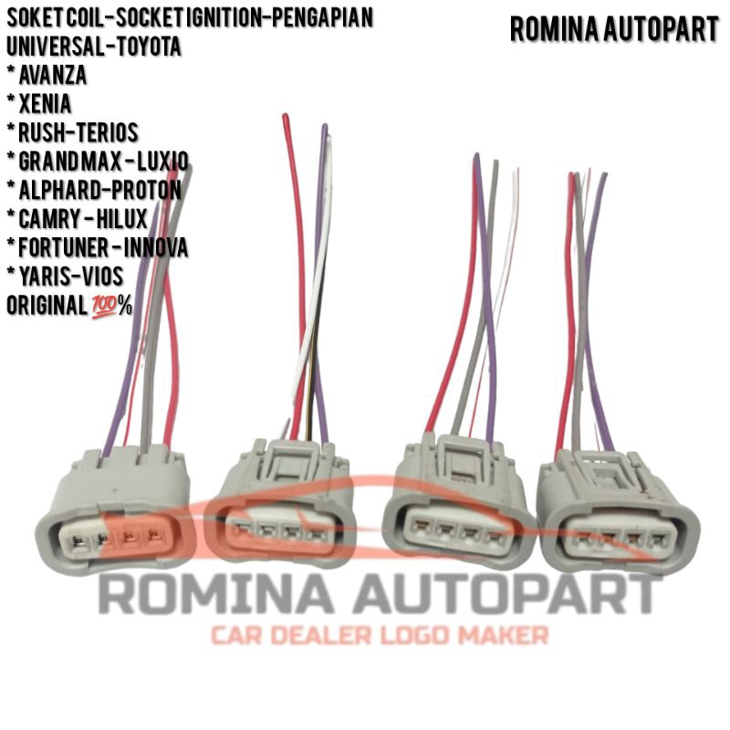 Jual SOKET COIL PENGAPIAN TOYOTA YARIS | VIOS | AVANZA | XENIA | RUSH ...
