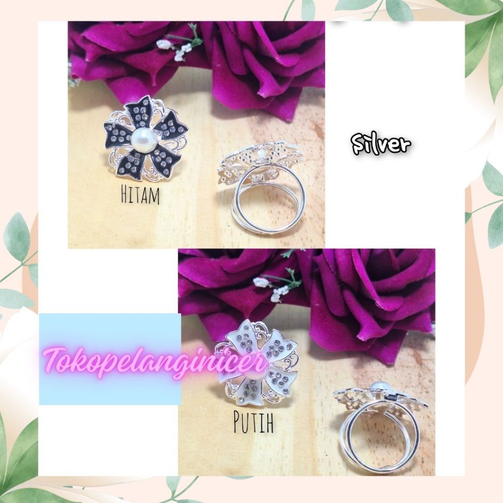 Jual bROS hIJAB MODEL Ring Bunga - Ring Hijab Bunga- Cincin Jilbab ...