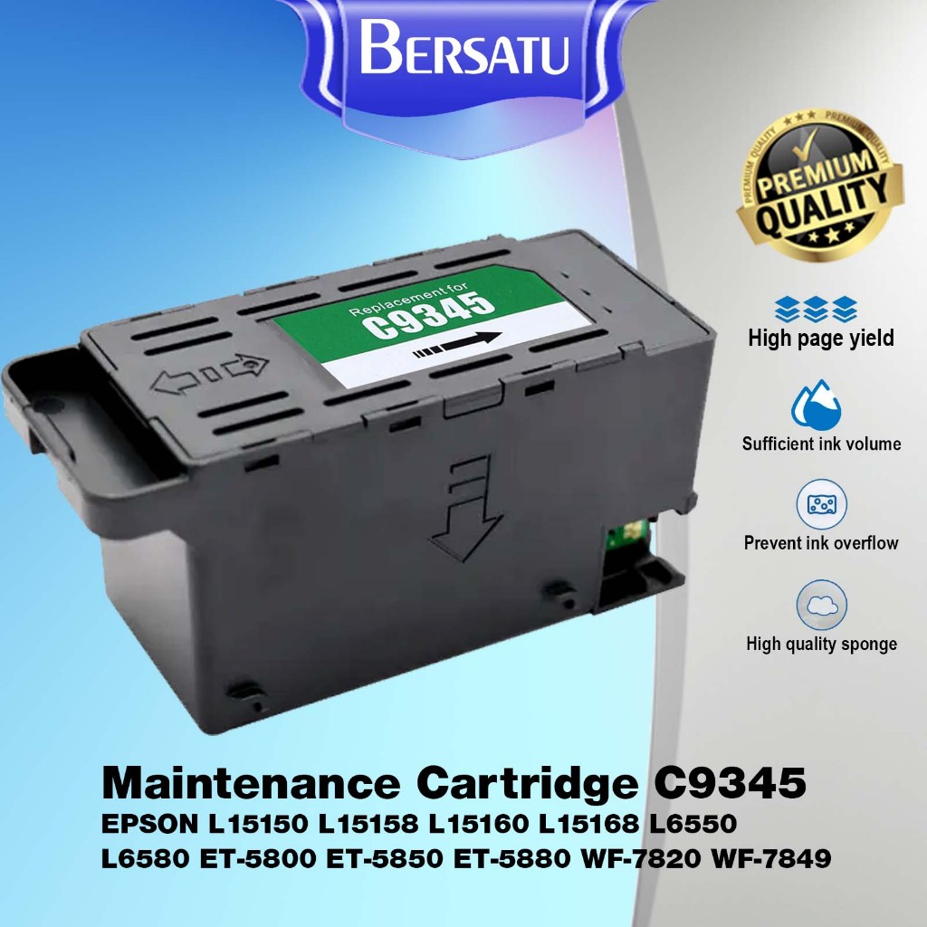 Jual Maintenance Cartridge 9345 Compatible Epson C9345 Waste ink tank box Cip reset busa ...