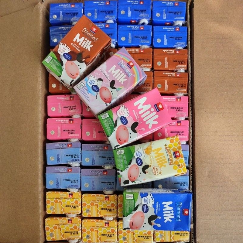 Jual DIAMOND SUSU UHT DIAMONDMILK 125 ML 1 DUS ISI 40 EXPEDISI | Shopee Indonesia