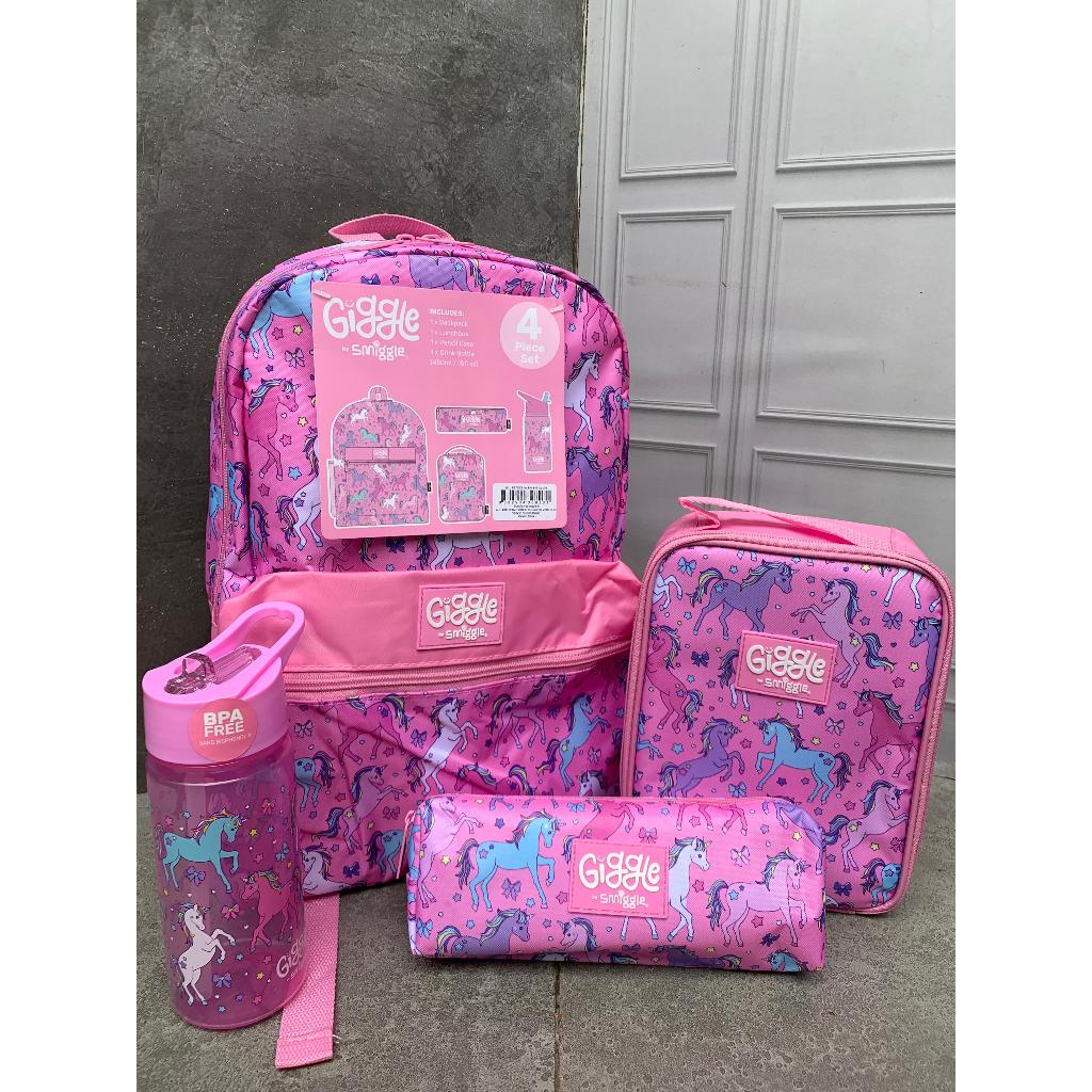 Jual SMIGGLE GIGGLE IV SET BACKPACK UNICORN PINK - SET TAS RANSEL ...