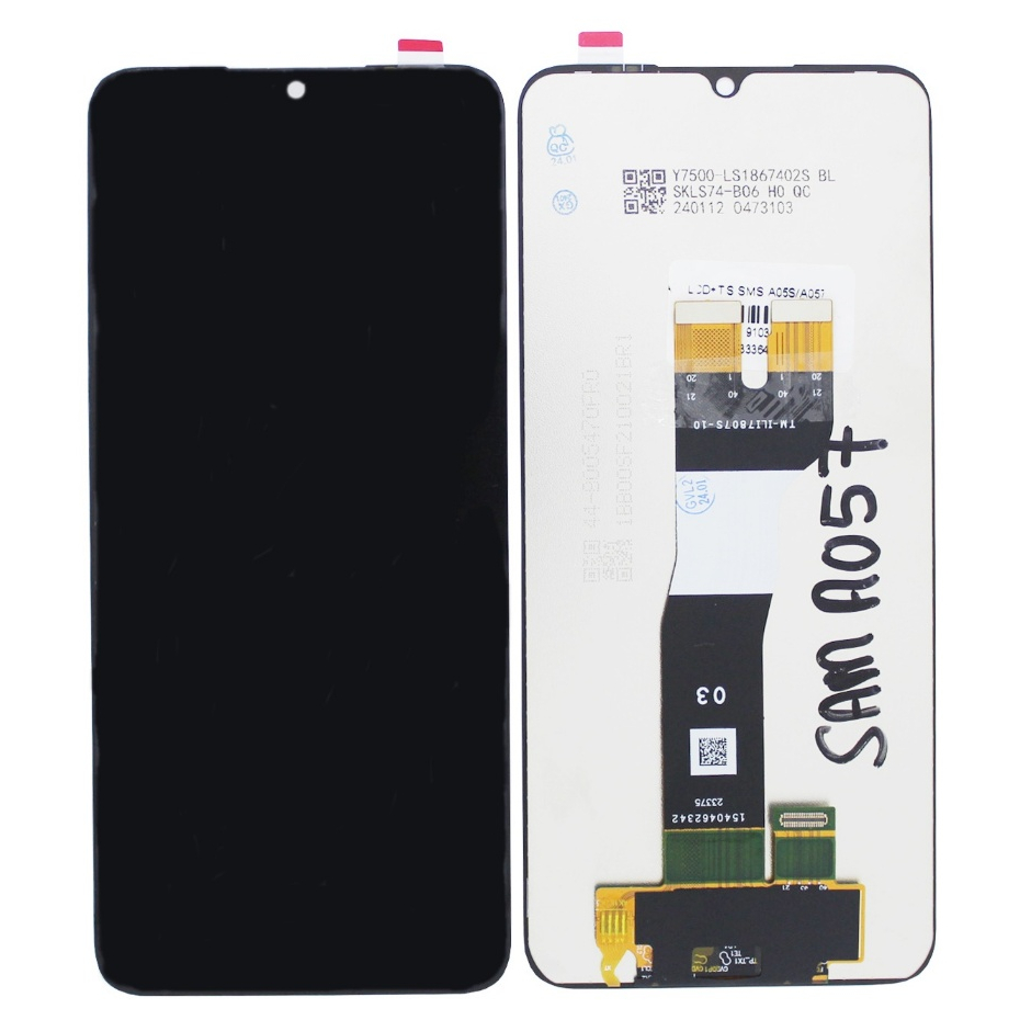 Jual LCD LAYAR GAMBAR SAM A057 + TS_ HITAM GALAXY A05S 2023 SM-A057F ...