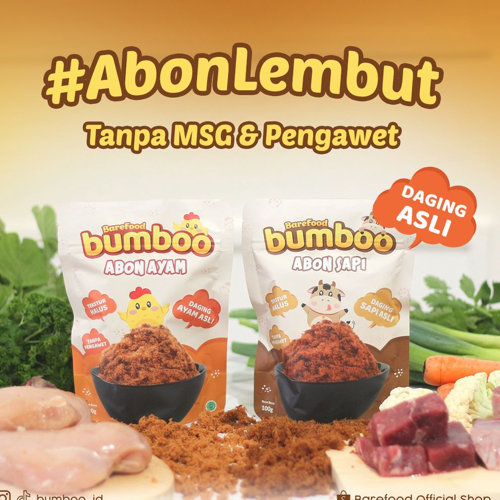 Jual BUMBOO Abon Asli - Tekstur Lembut MPASI Si Kecil - Sumber Protein ...