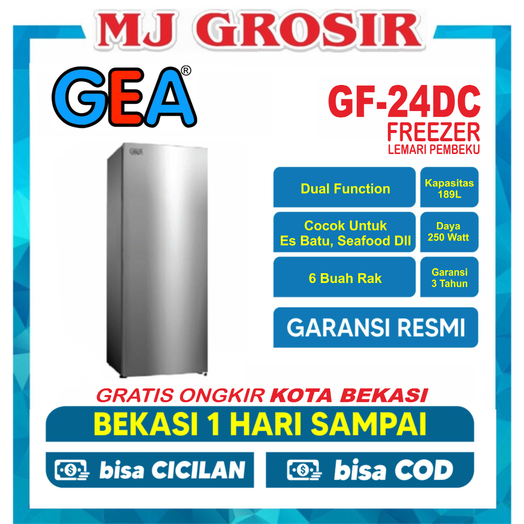 Jual GEA FREEZER GF 24 DC GF-24 DC / GF 457 FREESER ES BATU ASI DLL | Shopee Indonesia