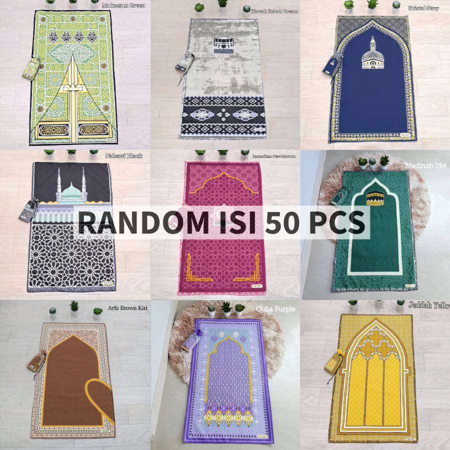 Jual SAJADAH TRAVEL / Sajadah JUMBO Ukuran 105 x 60 ( ISI 50 PCS ) | Shopee Indonesia