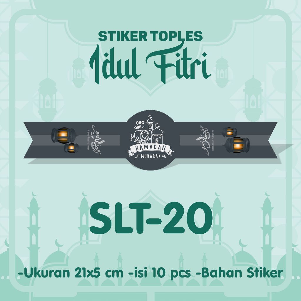 Jual Sticker Toples lebaran - stiker toples idul fitri - stiker toples ...