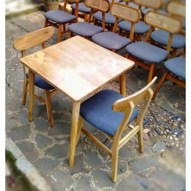 Jual SET MEJA ROPAN kaki bulat/ kursi 2 meja 1 kursi jati minimalis ...