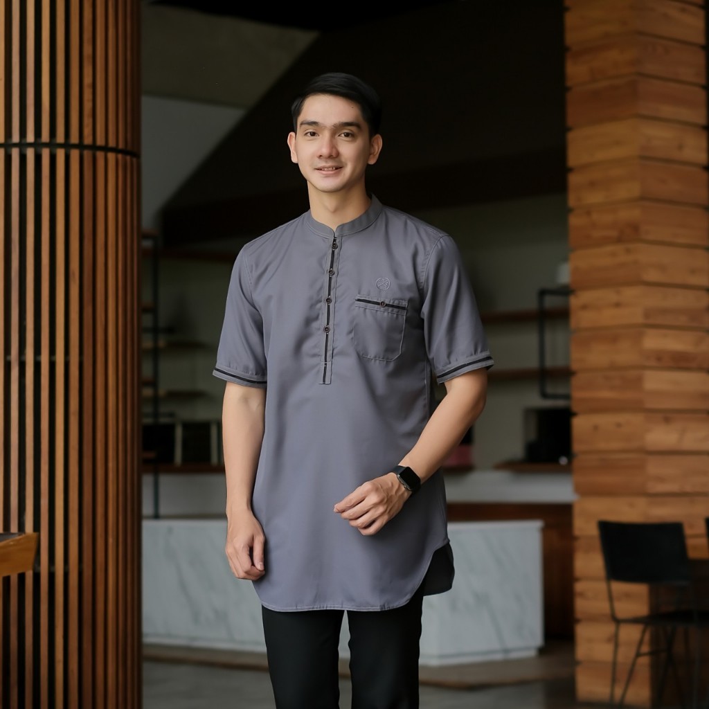 Jual baju koko qurta dewasa muslim gamis pria kurta pakistan lengan 3/4 ...