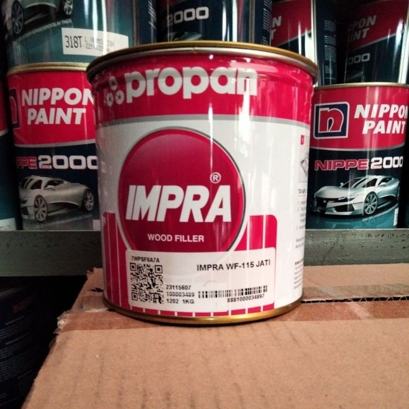 Jual impra Wood filler jati 1kg | Shopee Indonesia