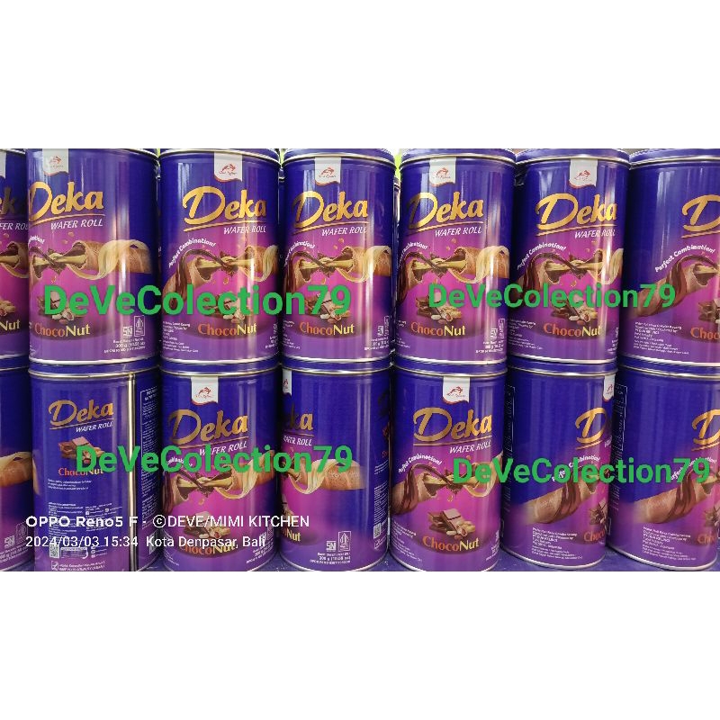 Jual DEKA WAFER ROLL KALENG 280GR CHOCO NUT | Shopee Indonesia