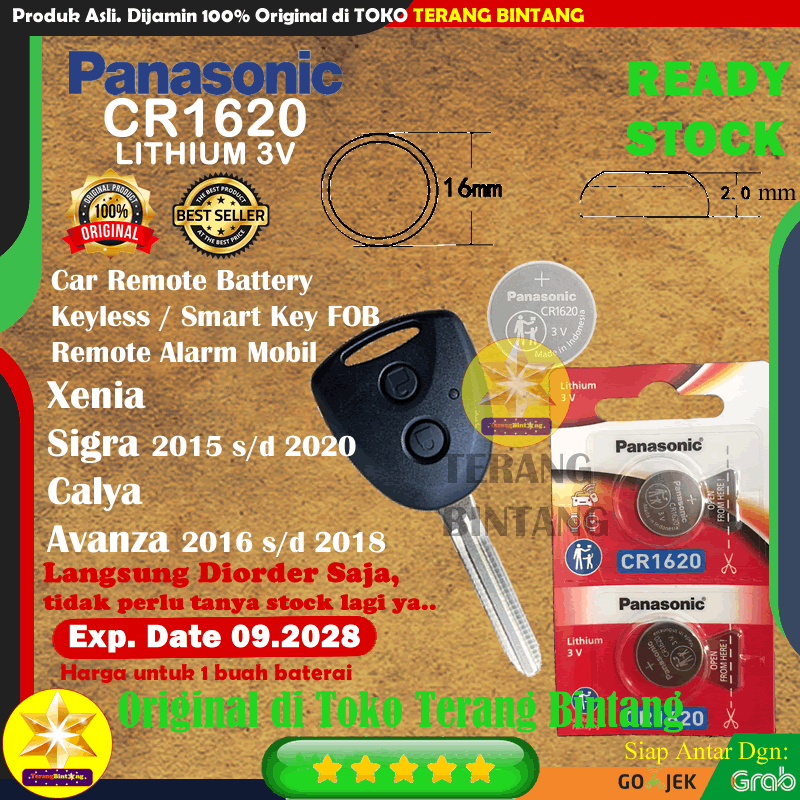 Jual Baterai Remot Mobil Avanza 2016 s/d 2018 Xenia, Calya, Sigra 2015 ...