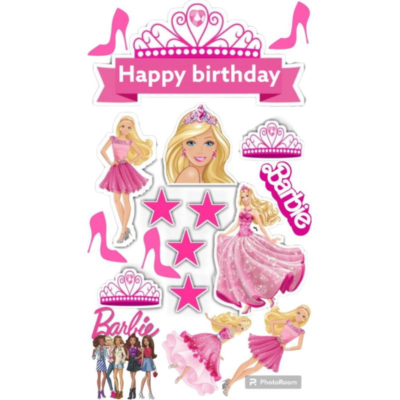 Jual Cetak Topper Barbie, Topper Kue Ultah Karakter | Shopee Indonesia