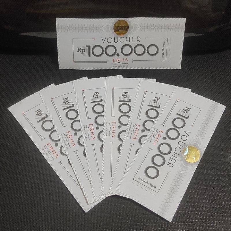Jual 1 Lembar Voucher ERHA DERMATOLOGY Senilai 100 Ribu Rupiah ORIGINAL ...