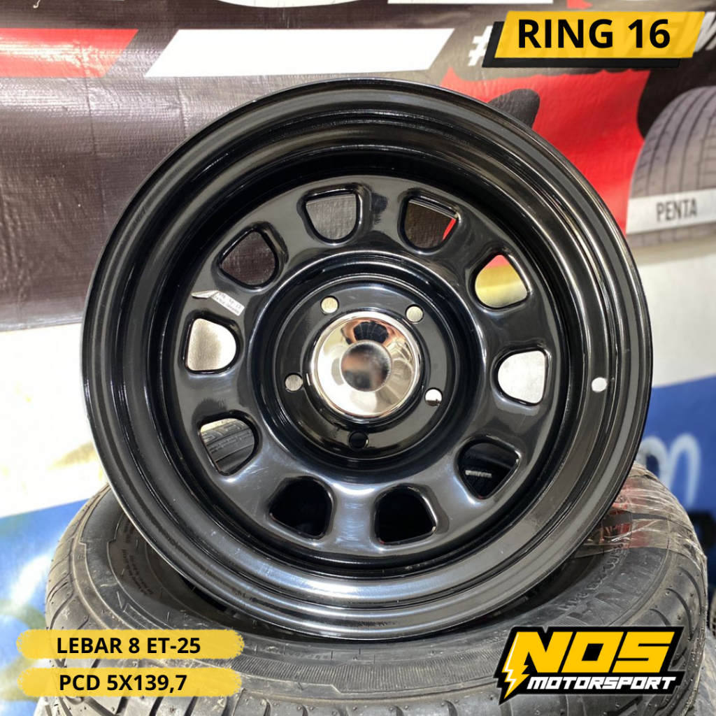 Jual Velg mobil kaleng hsr mokupo ring 16 pcd 5x139,7 lebar 8 et-25 untuk taft, jimny, katana ...