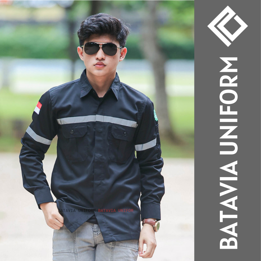 Jual Baju kemeja Kerja Wearpack Safety K3 Lengan Panjang Pria Wanita ...