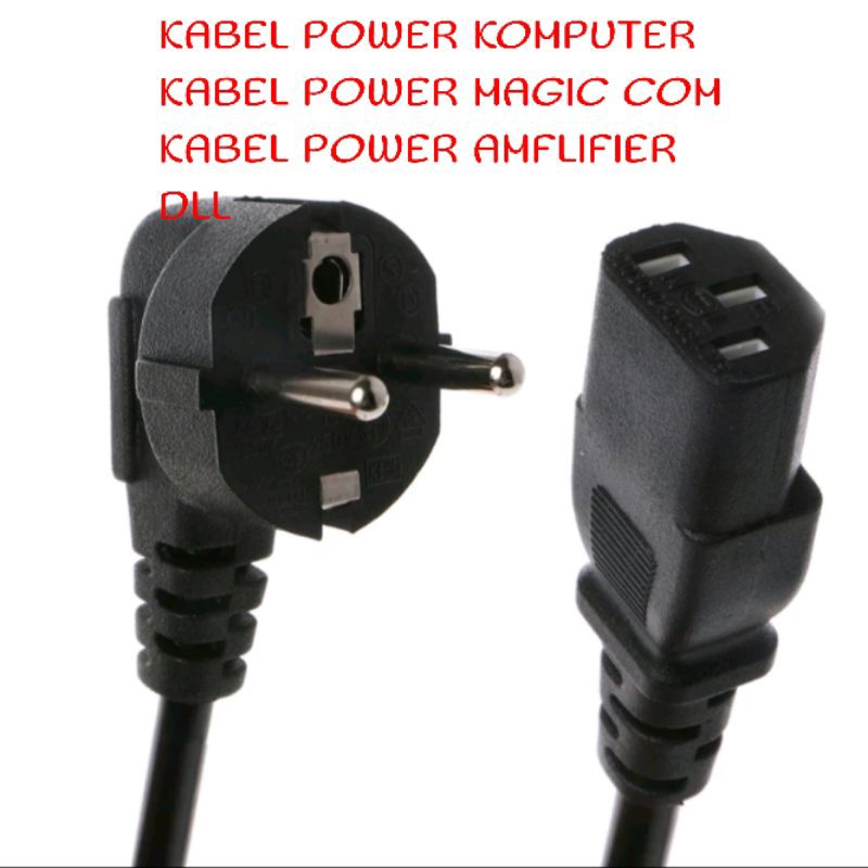 Jual Kabel power 3pin kabel AC komputer CPU kabel magic com kabel ...