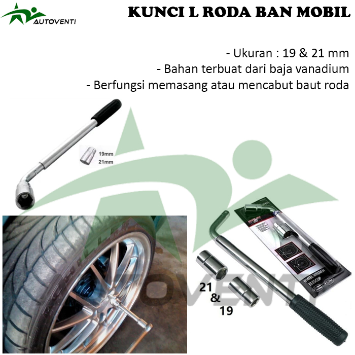 Jual KUNCI L RODA BAN MOBIL KUNCI RODA MODEL L UKURAN 19 & 21 mm ...