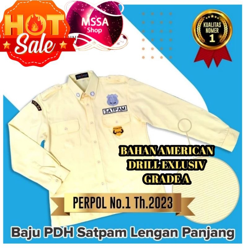 Jual Seragam satpam pdl pdh krem terbaru 2024 Seragam security PDH PDL Satpam Crem Baru ...