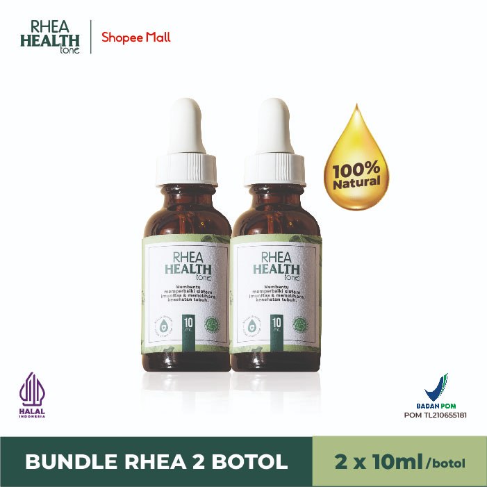 Jual Bundle 2 Rhea Health Tone 10 ml + Free RHT 10 ml | Shopee Indonesia
