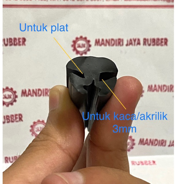 Jual karet list type (H) lebar 16mm / karet box panel | Shopee Indonesia