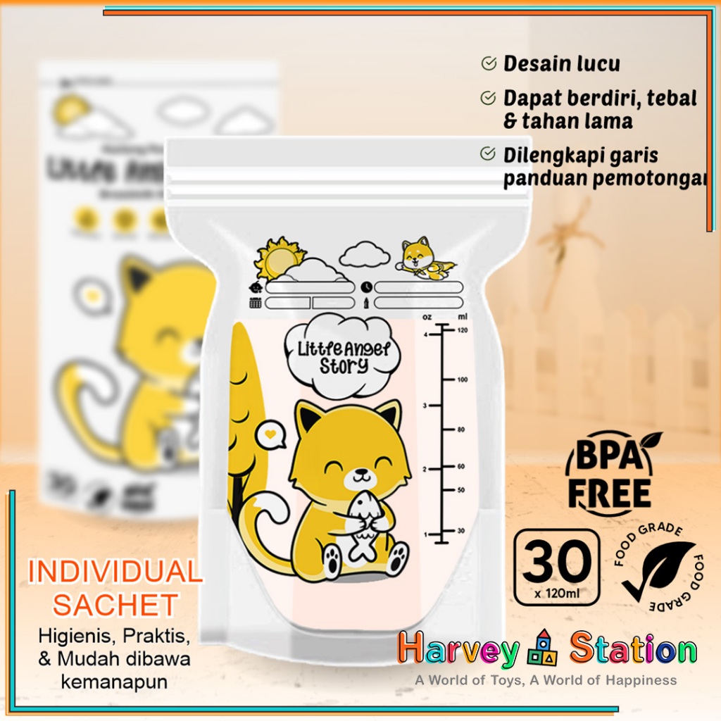 Jual KANTONG ASI SUSU BAYI 120ml BABY BREAST MILK Storage Bag ASIP ...