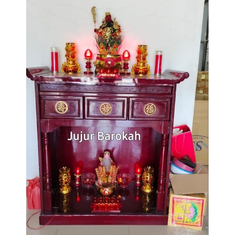 Jual Altar Meja Sembahyang Bufet Konsul Minimalis Kayu Jati Ukir Jujur ...
