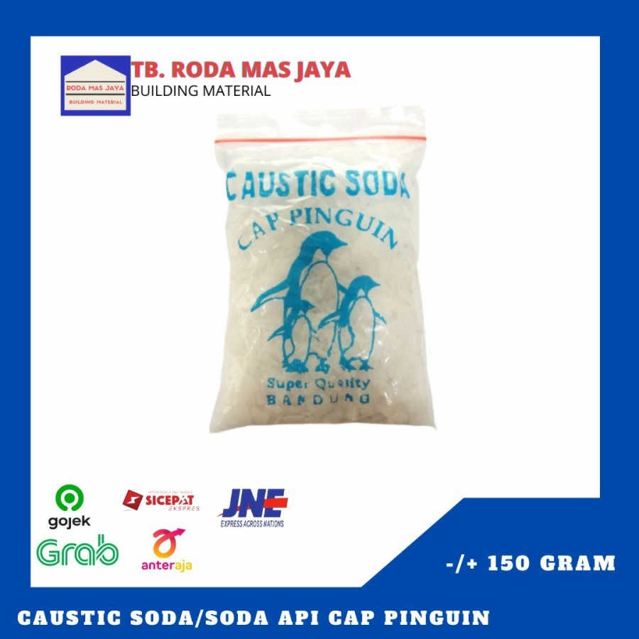 Jual Soda Api/Caustic Soda Cap Penguin (-/+ 150 gram ) | Shopee Indonesia