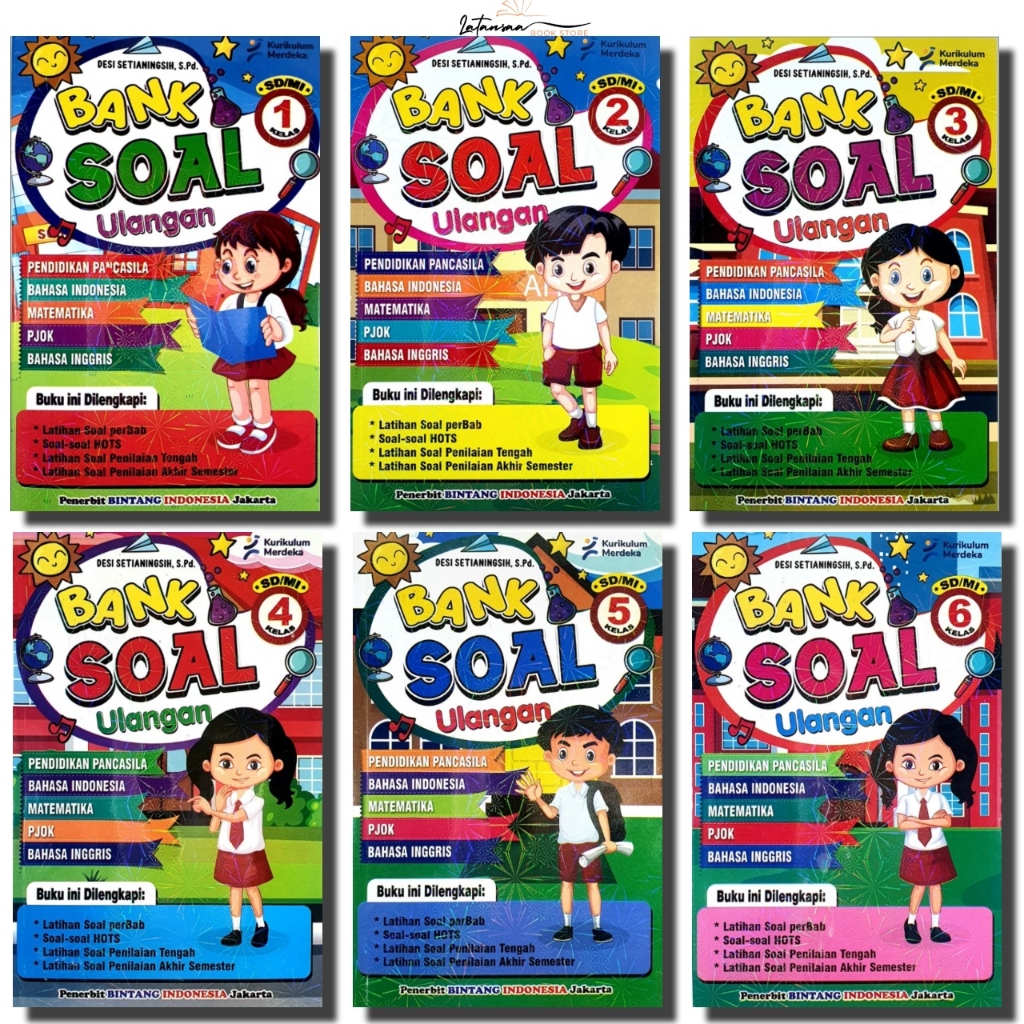 Jual BUKU BANK SOAL ULANGAN KELAS 1 S.D KELAS 6 SD KURIKULUM MERDEKA | Shopee Indonesia