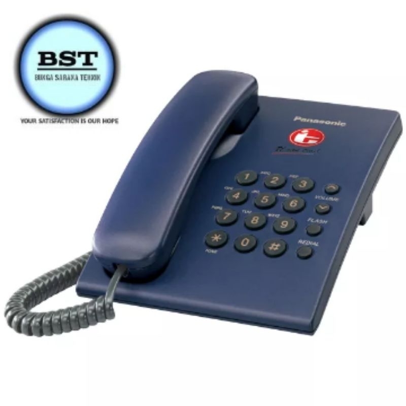 Jual TELEPON RUMAH PANASONIC KX-TS 505 BIRU | Shopee Indonesia
