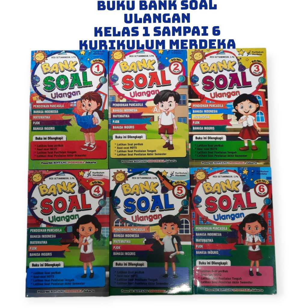 Jual Buku Bank Soal Ulangan Untuk SD/Mi Kelas 1 Sampai 6 Edisi Kurikulum Merdeka Harga 1 Pcs ...