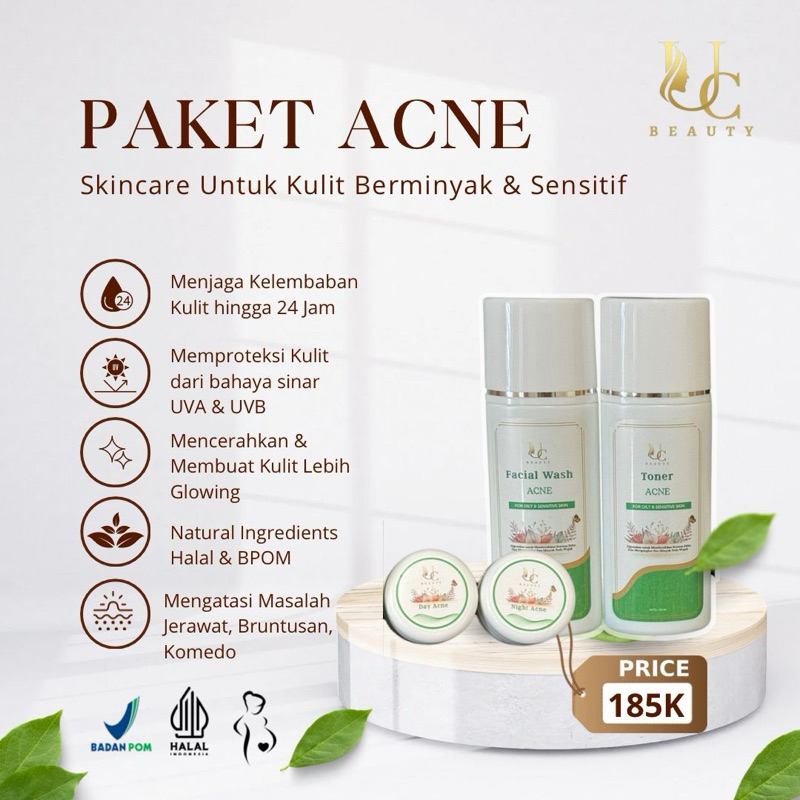 Jual N'GLOW SKINCARE REBORN ACNE SERIES X UC BEAUTY ORIGINAL 100% ...