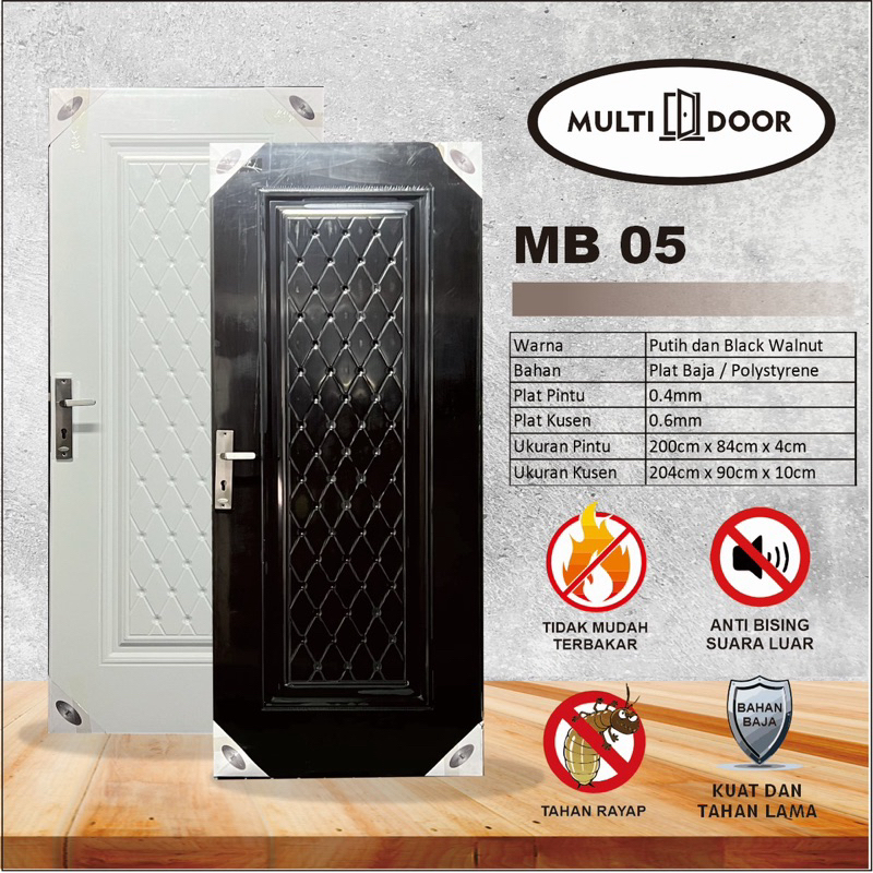 Jual Pintu Plat Baja Multi Door MB 05 uk 80cm dan Uk 90cm | Shopee ...