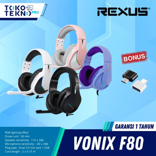 Jual Rexus F80 Vonix Gaming Headset | Shopee Indonesia