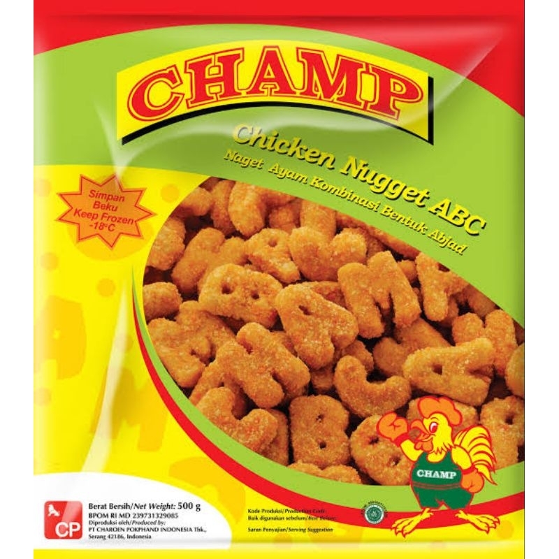 Jual Champ Nugget Huruf 250gr / Champ Nuget alfabet / Naget ayam ...