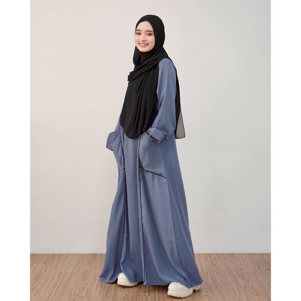 Jual Gamis Remaja Abaya Muslimah Dress Umroh Lebaran Wanita Terbaru Premium Mewah Baju Pesta ...