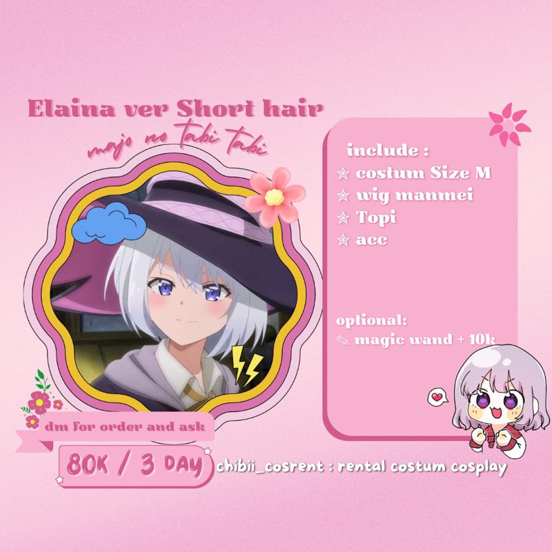 Jual Rental Elaina Short Hair | Shopee Indonesia