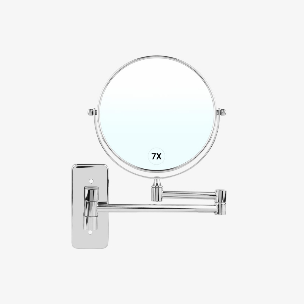 Jual KAY BEAUTY 7X/1X Wall Mirror Silver 20cm / Kaca Meja / Kaca Makeup ...