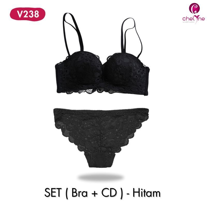 Jual Chelyne Stelan Brukat SET Underwear ( Bra + CD ) V238 Brukat Lace ...