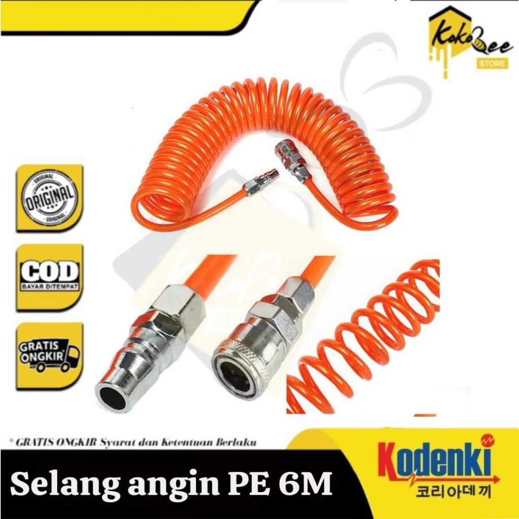 Jual Selang Angin Kompresor Spiral Varian 6METER 9METER 12METER ...