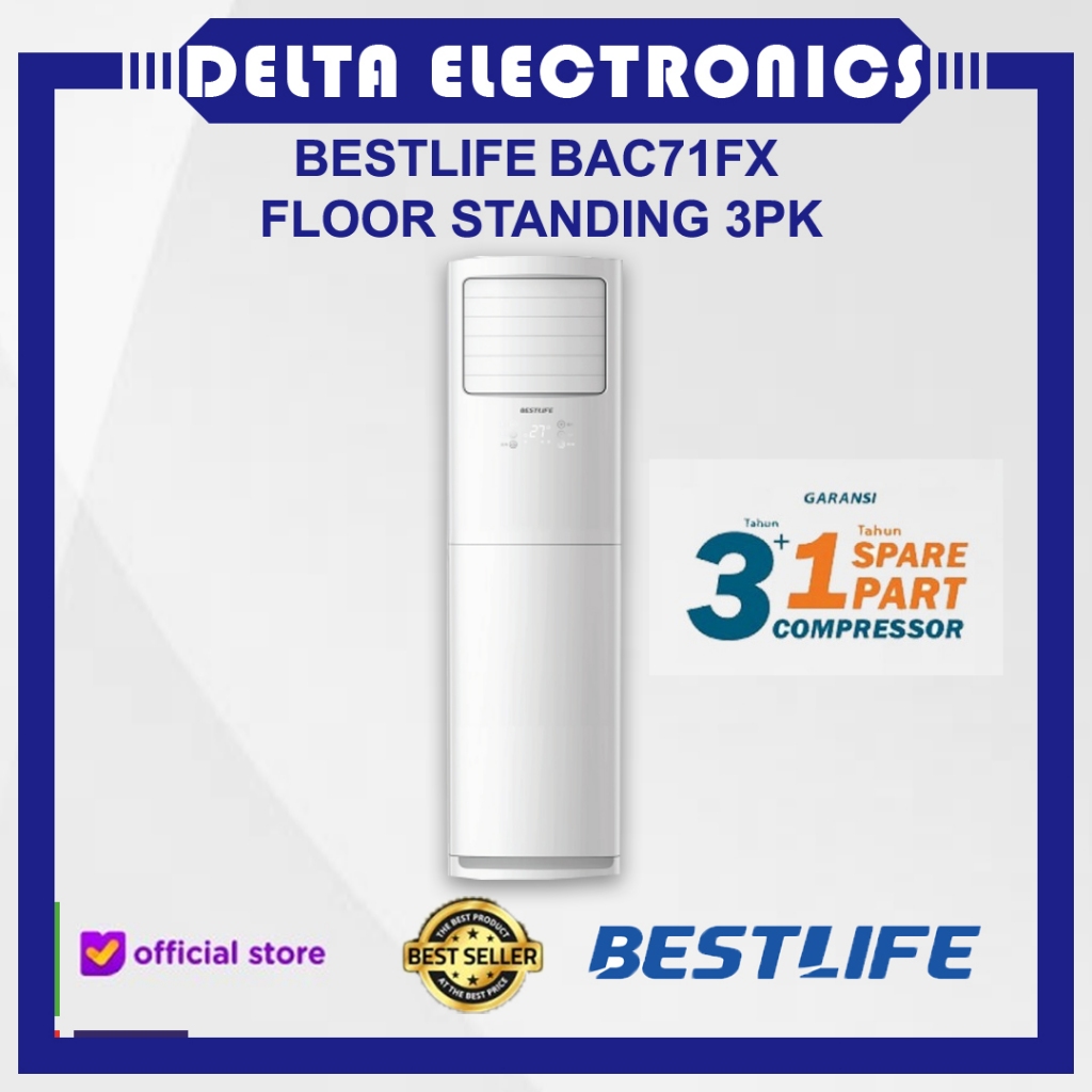Jual BESTLIFE BAC71FX AC FLOOR STANDING 3PK Unit Only Indoor & Outdoor ...