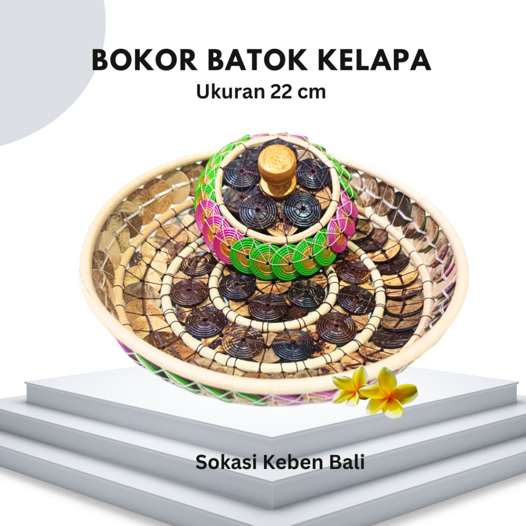 Jual Bokor Bali Batok Kelapa Tempat Bunga Cantik + Tutup/ BOKOR & SAAB ...