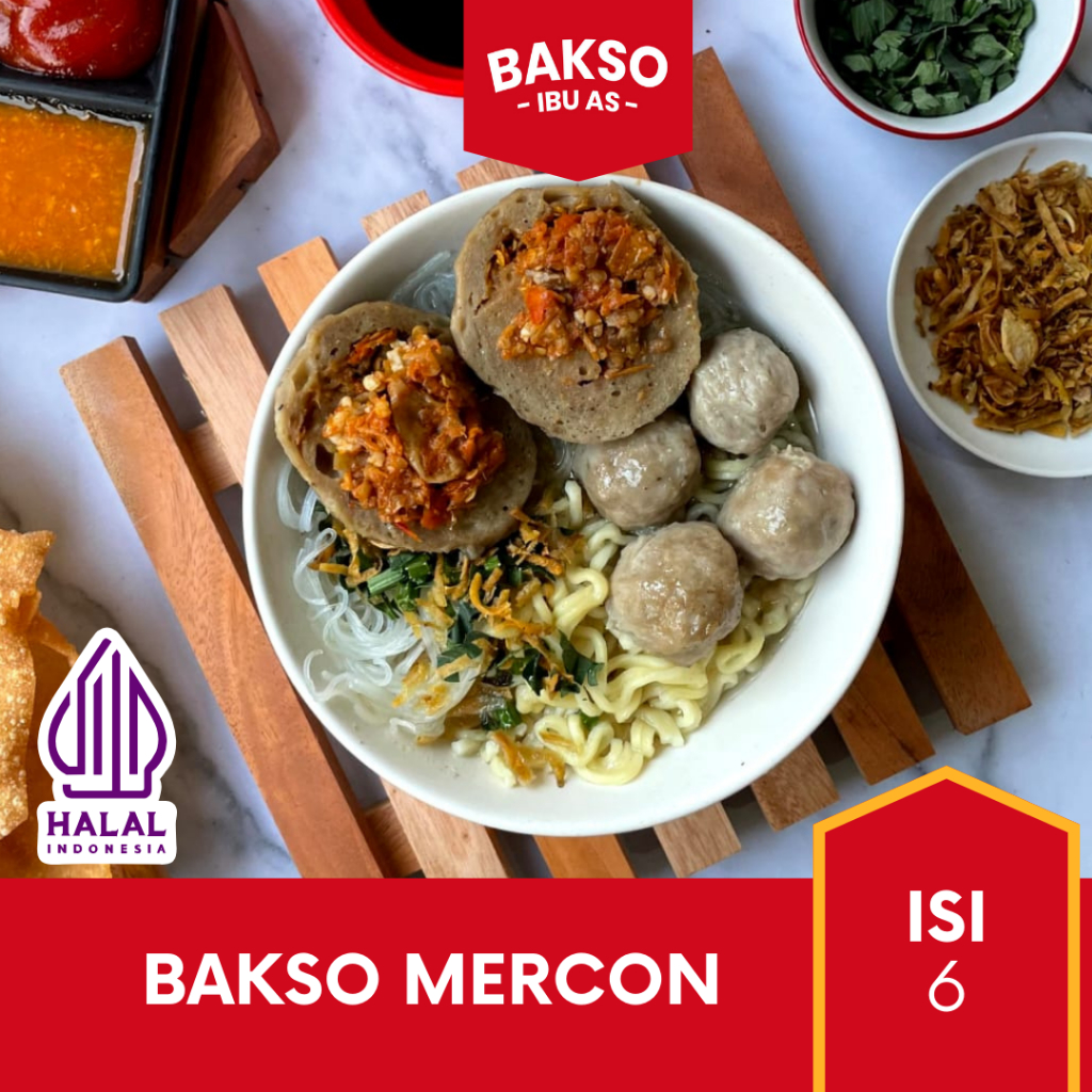 Jual Bakso Mercon Premium IBU AS Isi 6 Super Spesial Ukuran Besar ...