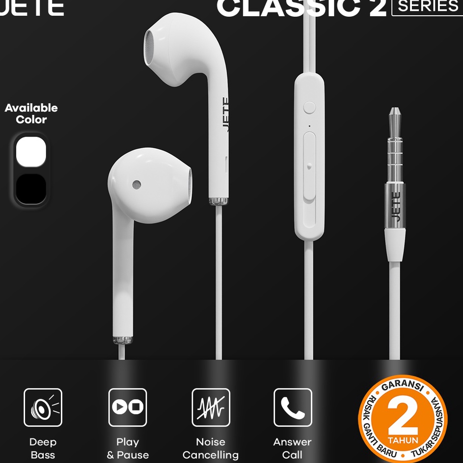Jual Si Headset Earphone JETE Classic 2 Garansi 2 Tahun | Shopee Indonesia