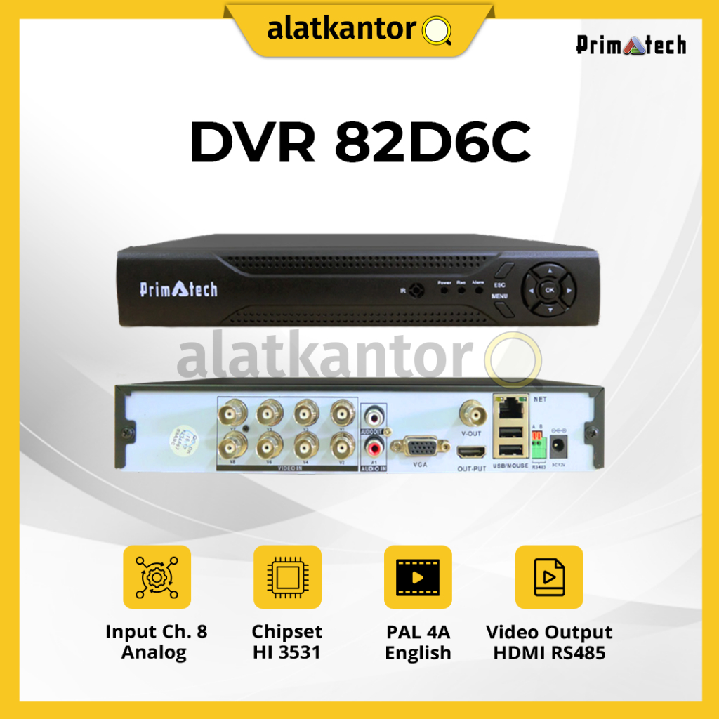 Jual CCTV Primatech DVR 8 P (82D6C 1 Slot) | Shopee Indonesia
