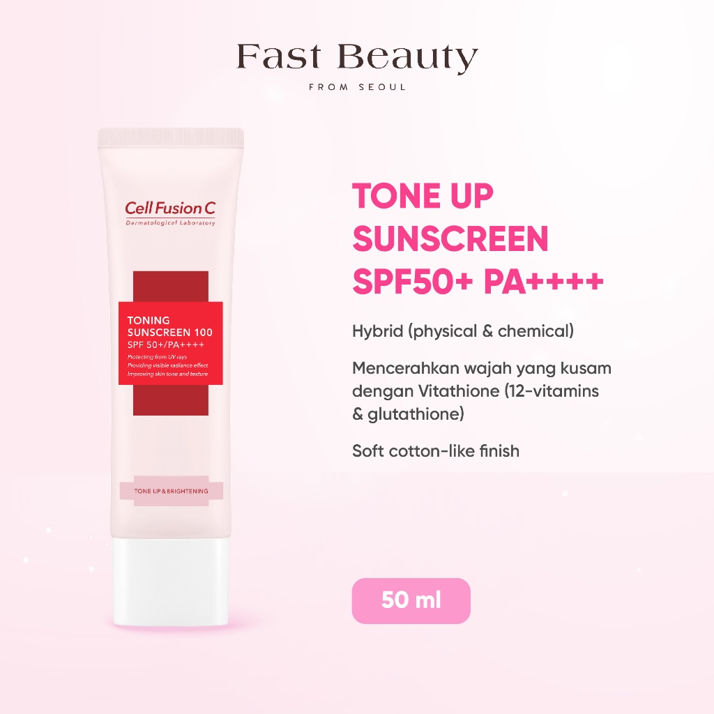 Jual CELL FUSION C Toning Sunscreen 100 SPF50+/PA+++ | Shopee Indonesia