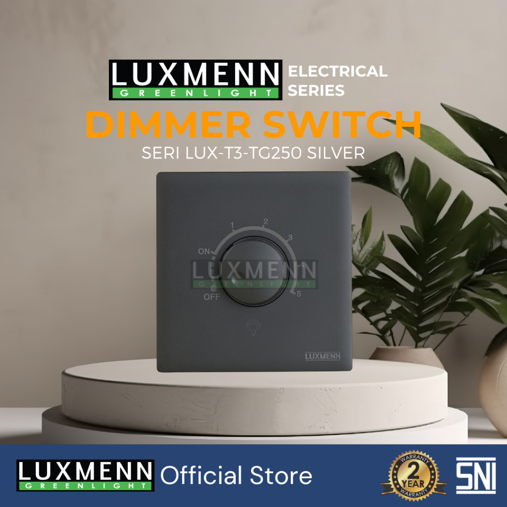 Jual Luxmenn Dimmer Lampu Silver, Seri LUX-T3-TG250 | Shopee Indonesia