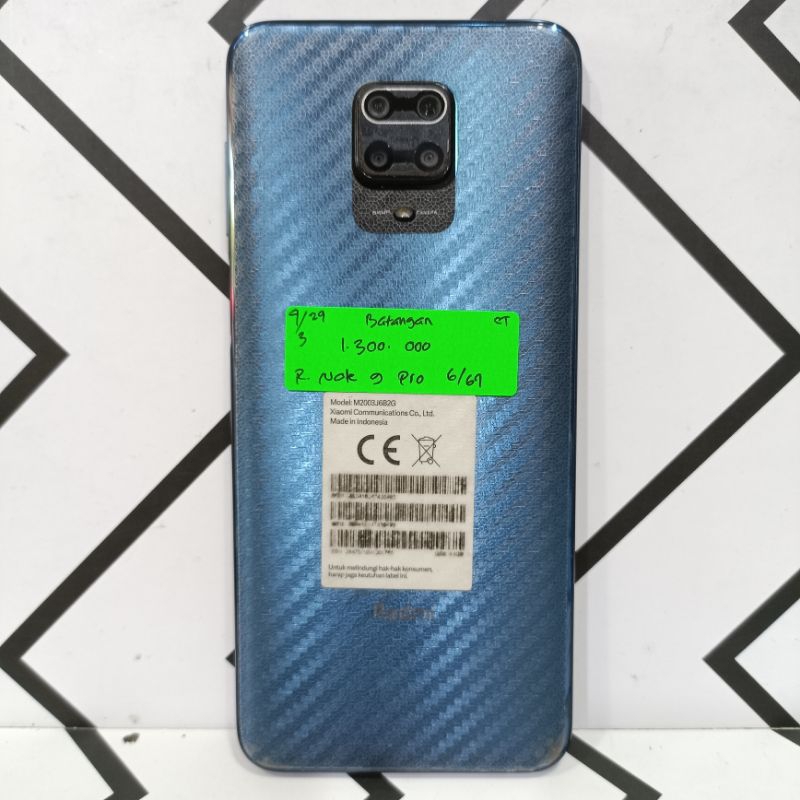 Jual Redmi Note 9 Pro Ram 6/64GB Hp Second Seken Batangan - LANGSUNG ...
