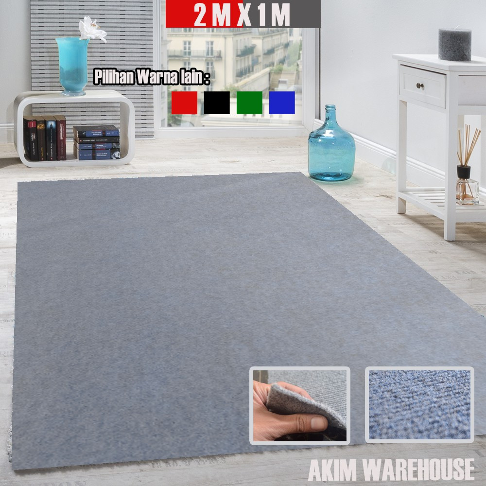 Jual Karpet Bludru Polos 200 X 100 Cm Alas Duduk Kamar,Ruang Tamu,Teras ...