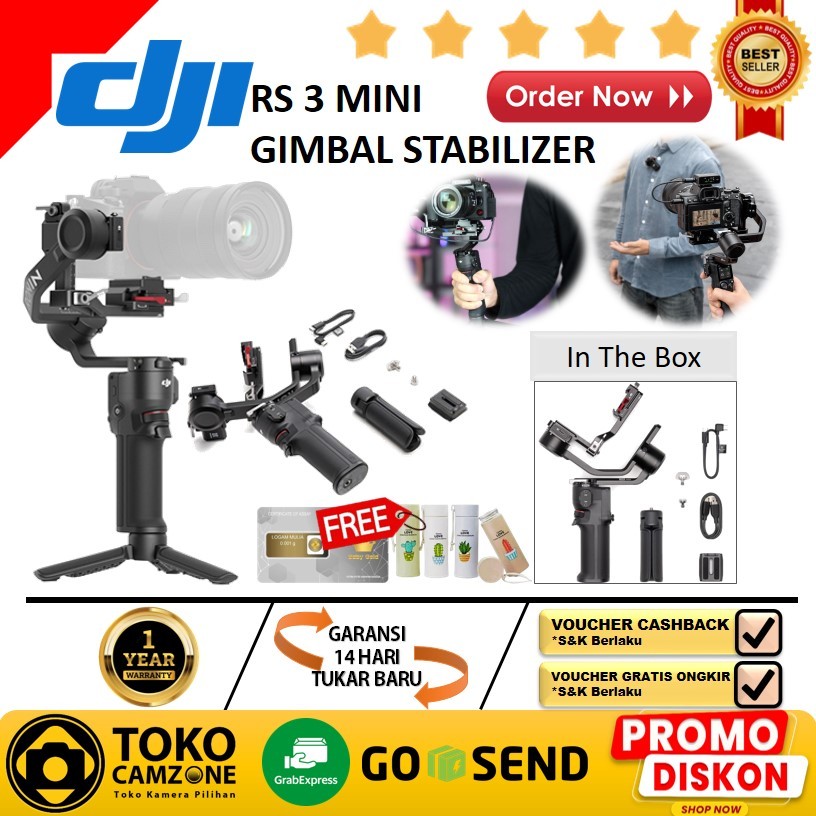 Jual DJI RS 3 Mini Gimbal Stabilizer - Gimbal Stabilizer DJI - FREE LOGAM MULIA 24K ORIGINAL ...